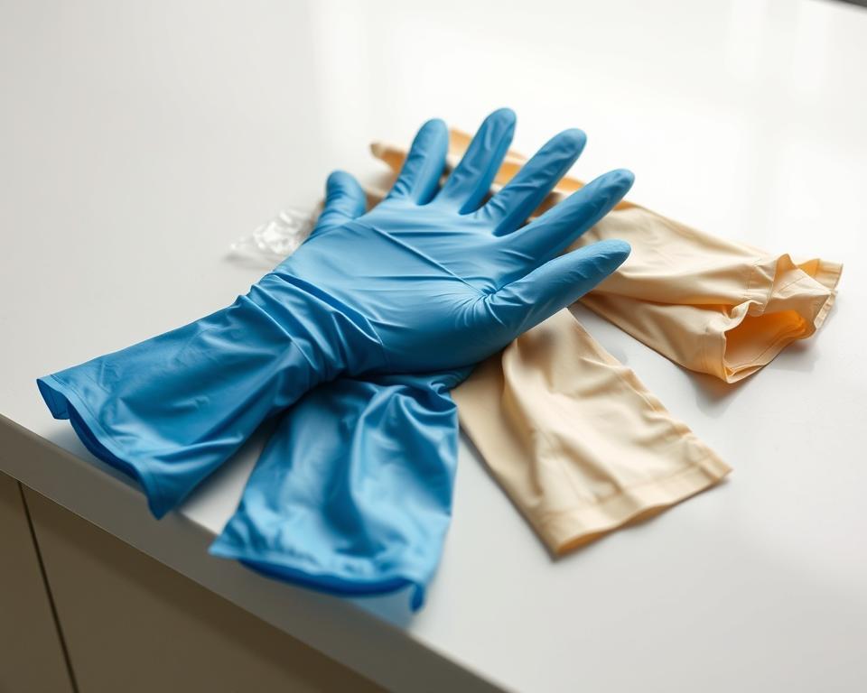 Why do we need to wear gloves when working in a biology laboratory?