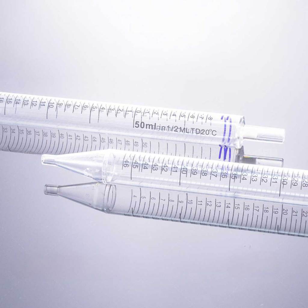 What is the function of a serological pipette?