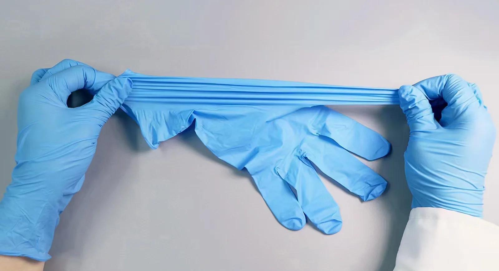 What are the common types of biological laboratory science gloves?